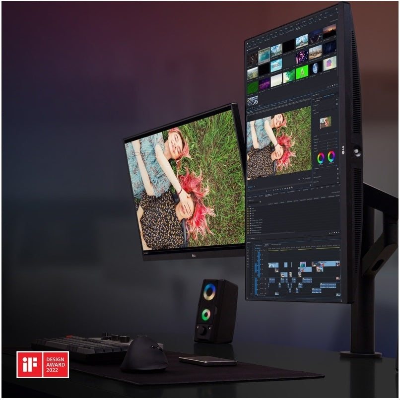 LG 27'' 27QP88DBS QHD IPS Ergo Dual Monitor – Worldwide PC Australia